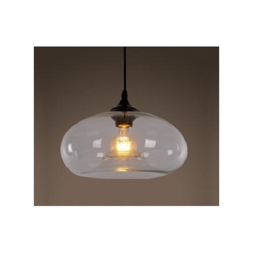 RUSTIK 14 visilica DD-0510 1xE27 BLACK/CLEAR GLASS - Rasveta Eurolight